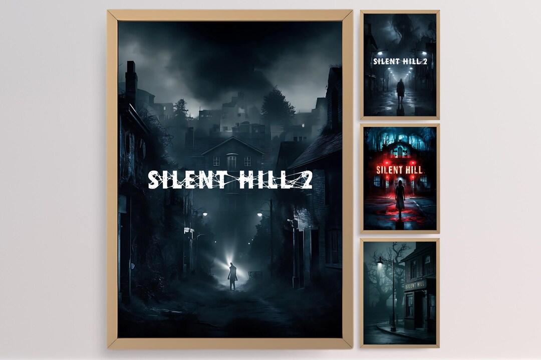 Digital Horror Poster | Printable Minimalist Video Game Fan Wall Art ...