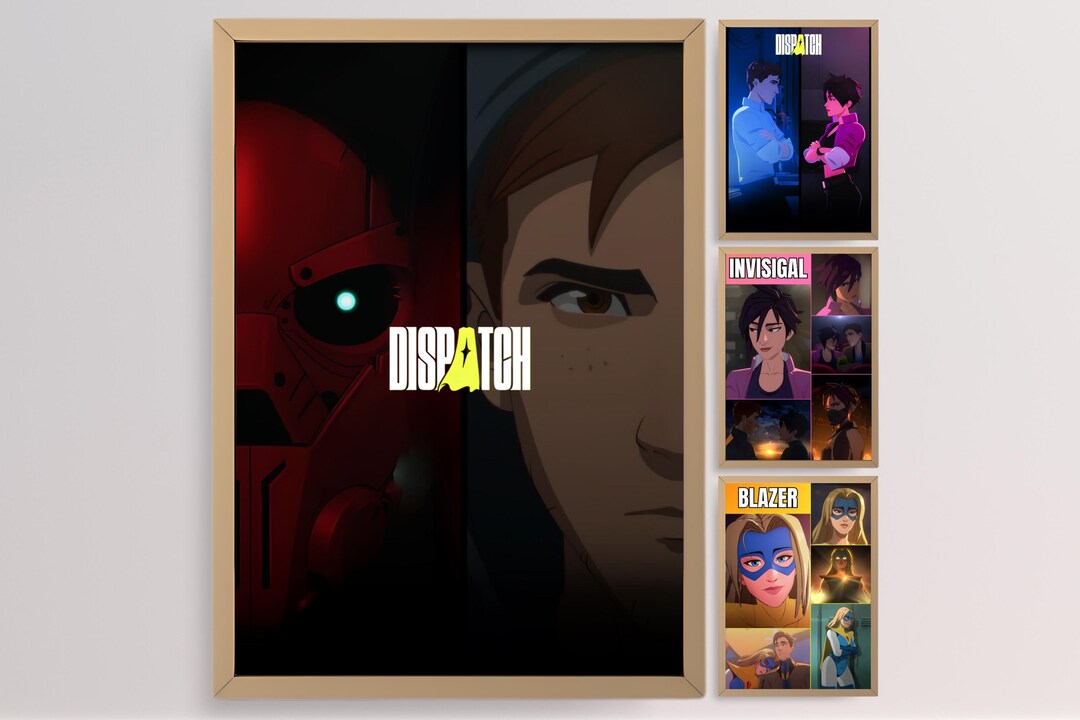 Digital Superhero Game Character Posters, Printable Wall Art for Gamer ...