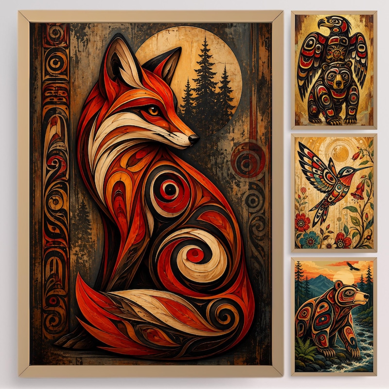 Haida Hummingbird Art - Etsy