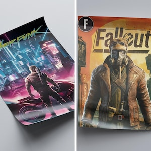 Digital Video Game Bundle Poster Sticker Retro Card Complete Collection ...