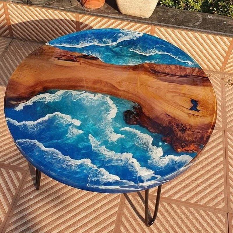Resin Ocean Table - Etsy