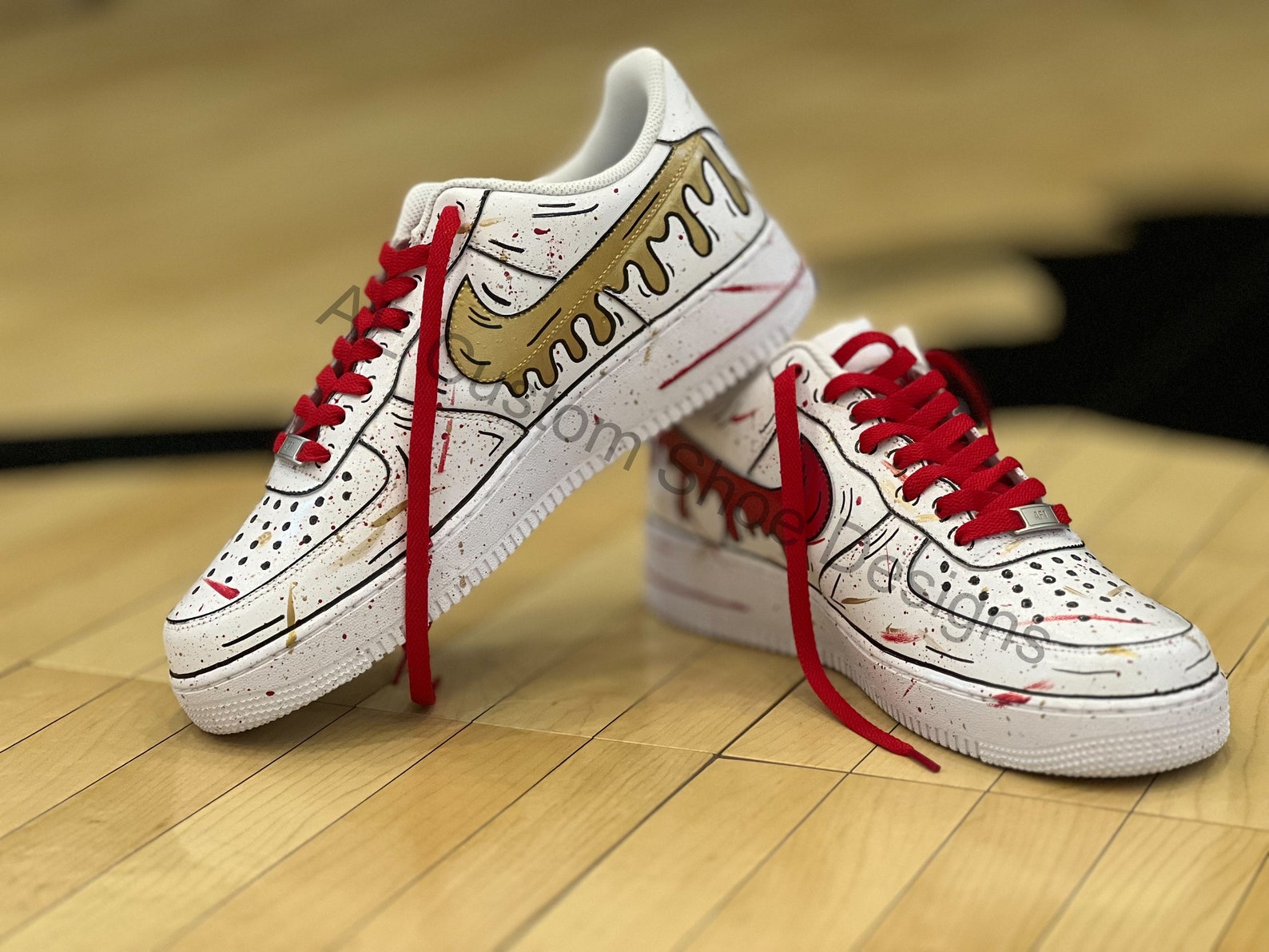 Splatter/drip Style AF1 All Sizes - Etsy