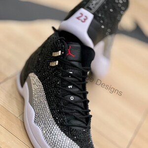 Fully Blinged Authentic Air Jordan 12 - Etsy