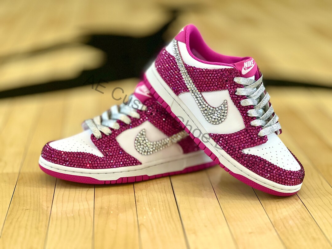Fully Blinged Pink Dunk Toddler - Etsy
