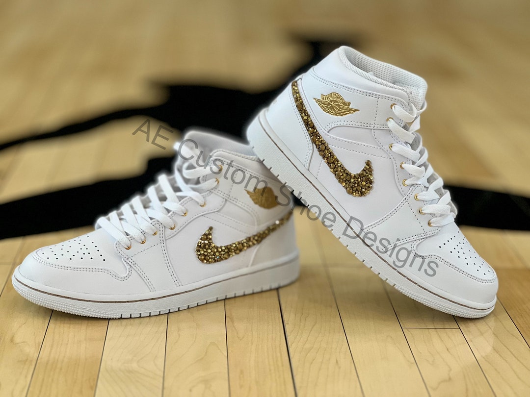 Classic Bling Jordan 1 Mid - Etsy