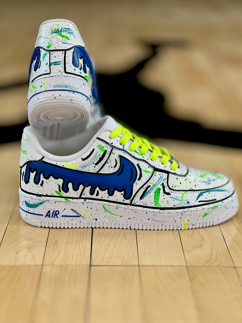 Splatter/drip Style AF1 All Sizes - Etsy
