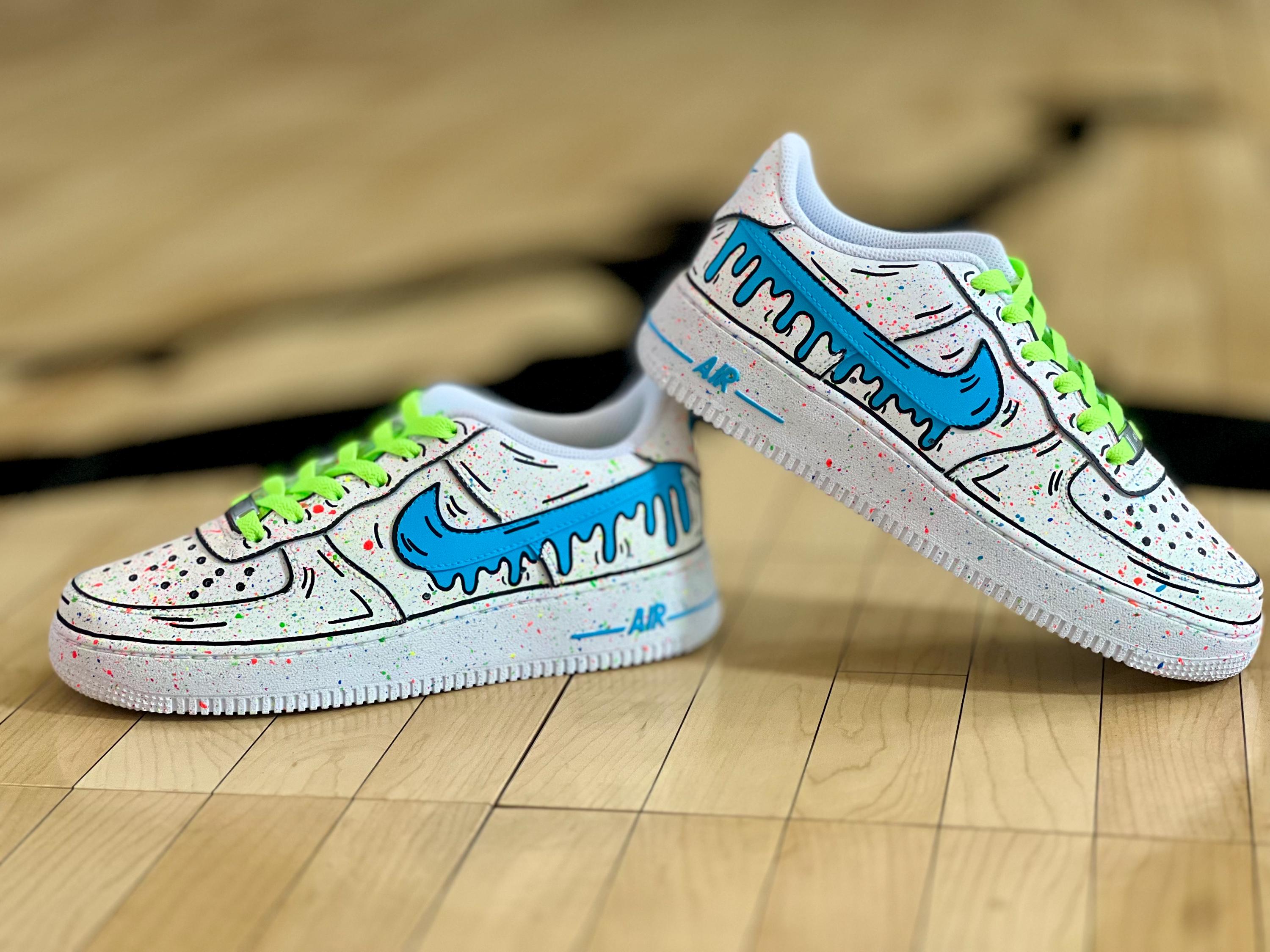 Splatter/drip Style AF1 All Sizes - Etsy