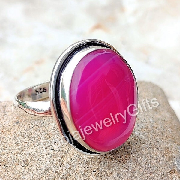 Banded Agate Ring - Etsy