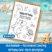 Personalised Under the Sea Birthday Activity Sheet for Kids , Placemat ...