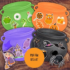 Halloween Color Matching Game, Toddler & Preschool Colour Sorting ...