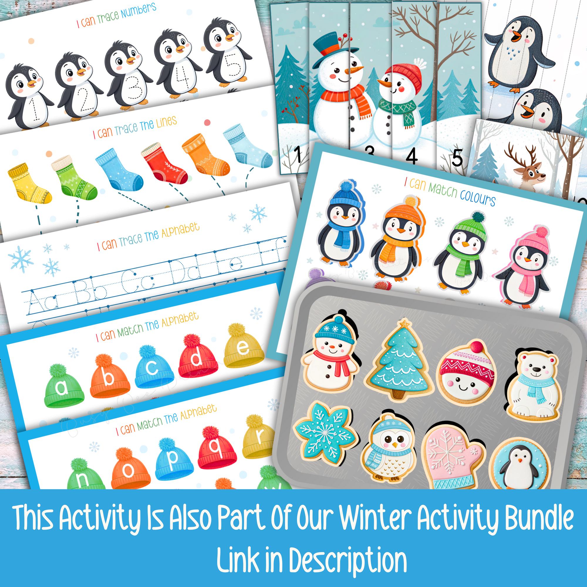 Penguin Colour Matching Game for Kids, Winter Color Sorting Activity ...