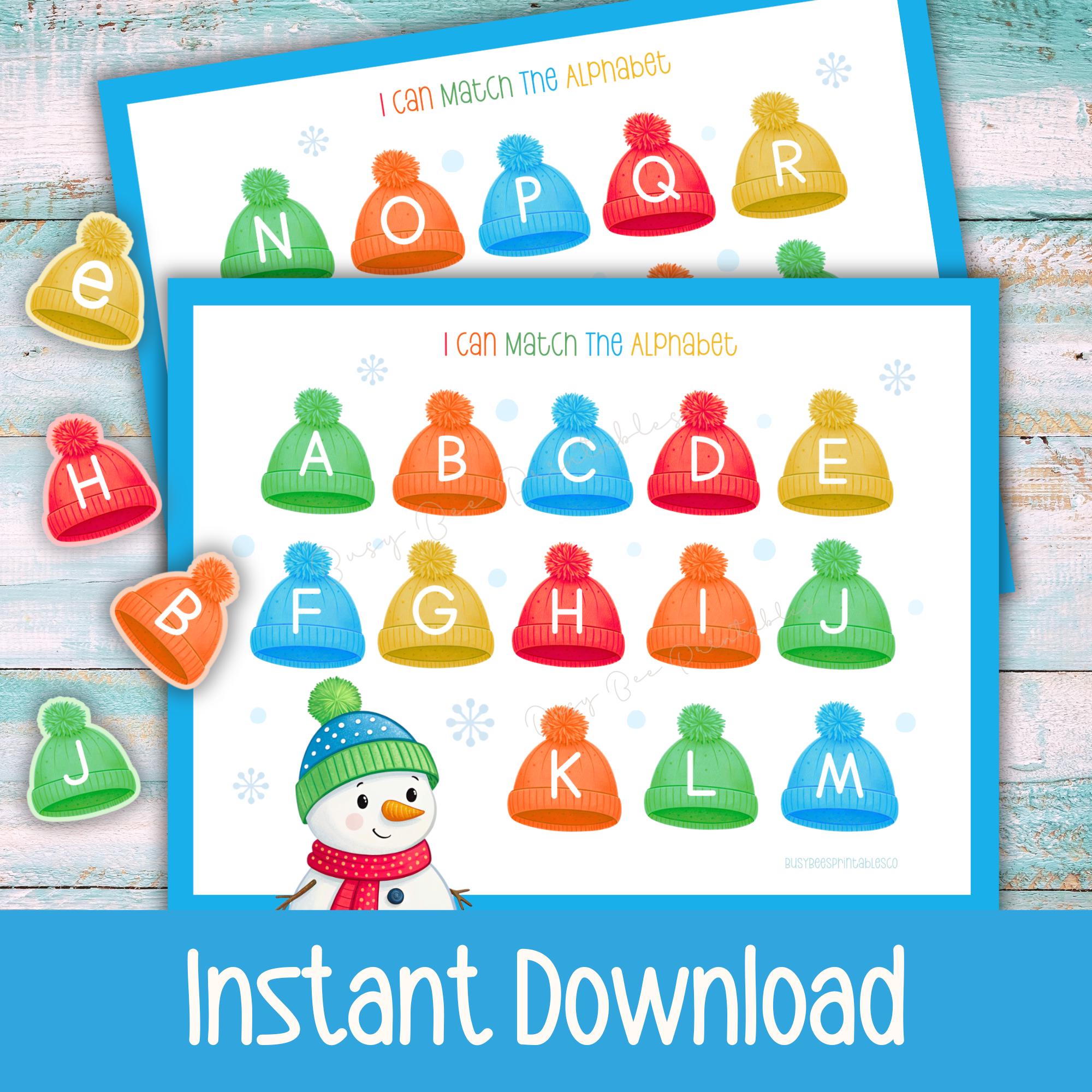 Alphabet Matching Activity, Letter Matching Game for Toddlers ...