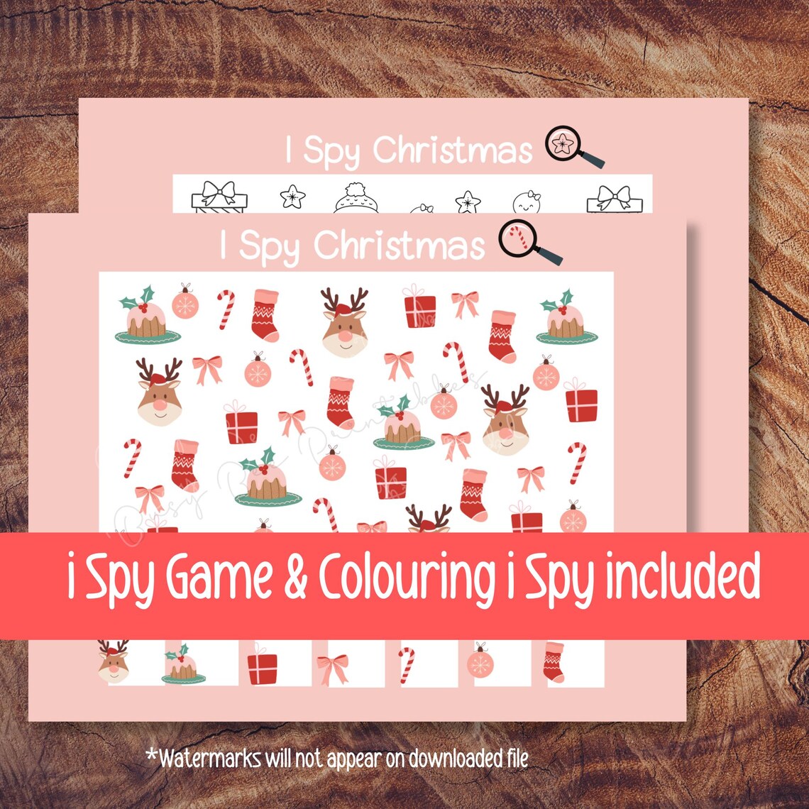 Printable Christmas I Spy Games, Christmas I Spy Colouring, Christmas ...