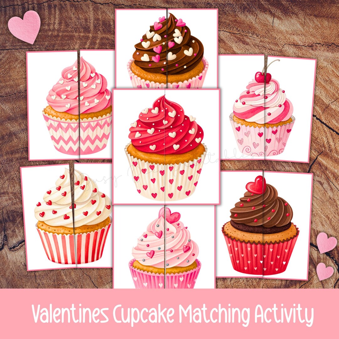 Valentines Matching Activity, Valentines Preschool Printable ...