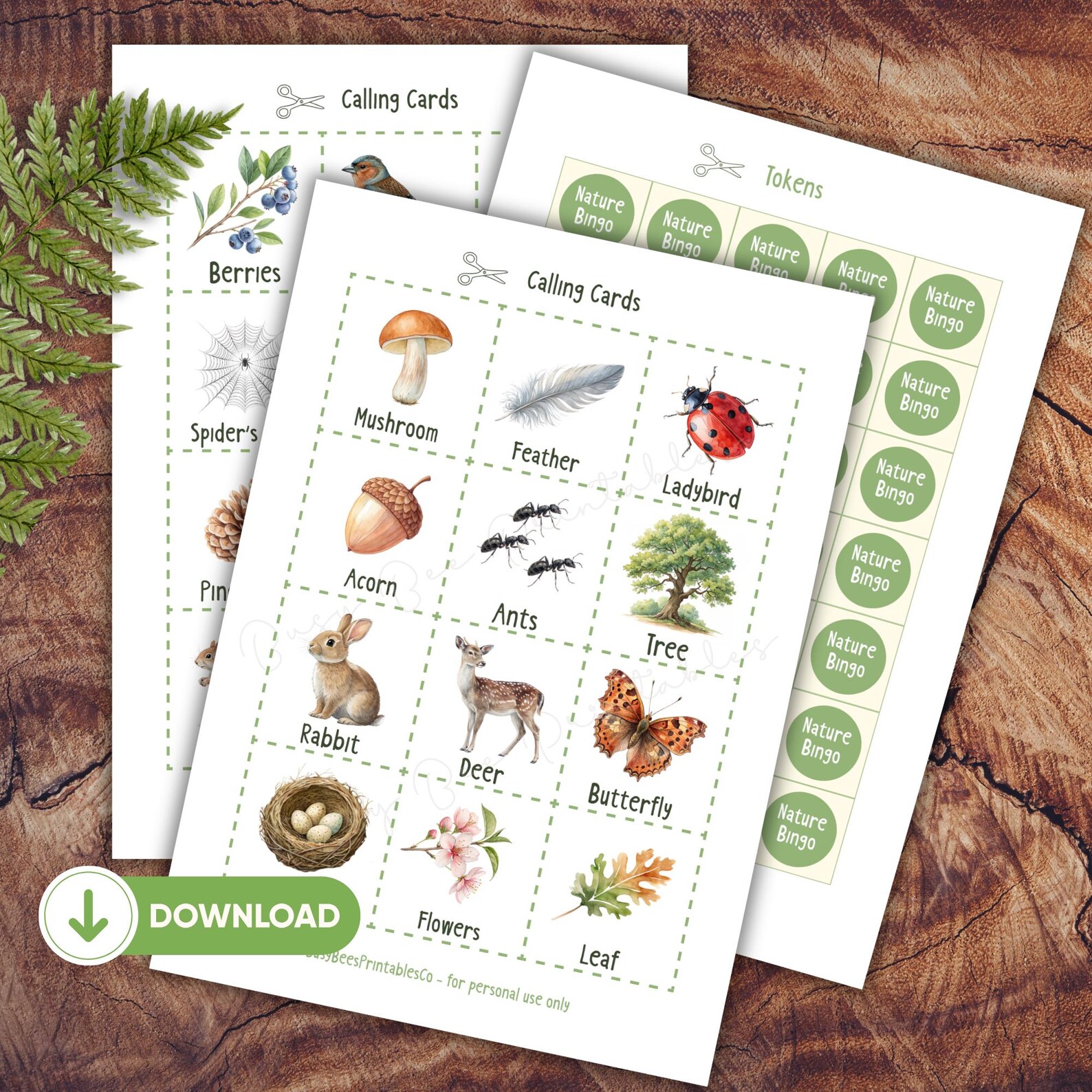 Nature Bingo Printable, Nature Bingo Game, Nature Activity, Woodland ...