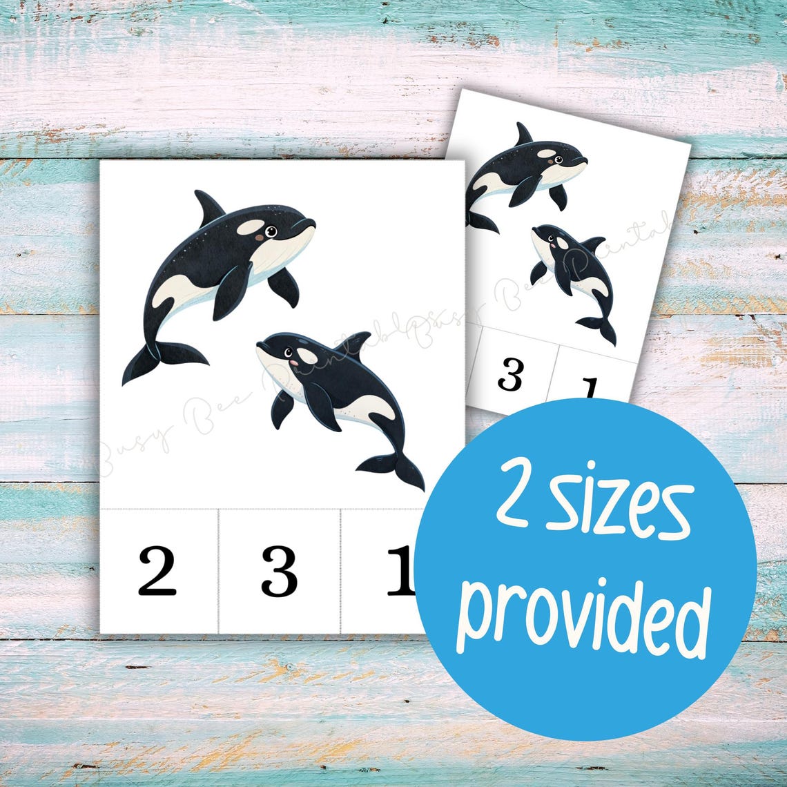 Arctic Animals Count and Clip Cards, Winter Counting Activity for ...