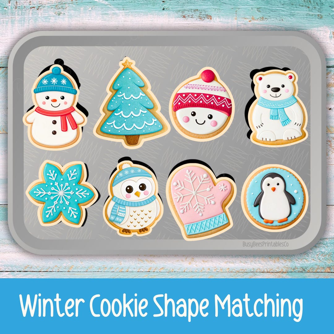 Winter Matching Game, Shadow Matching Activity, Winter Preschool ...