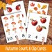 Ten Frame Counting Clip Cards | Clothes Peg Activities | Clothespin ...