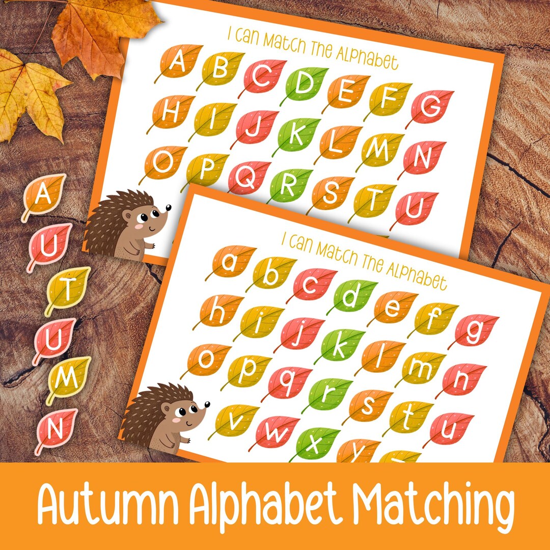 Alphabet Matching Activity, Letter Matching Game, Preschool Learning ...
