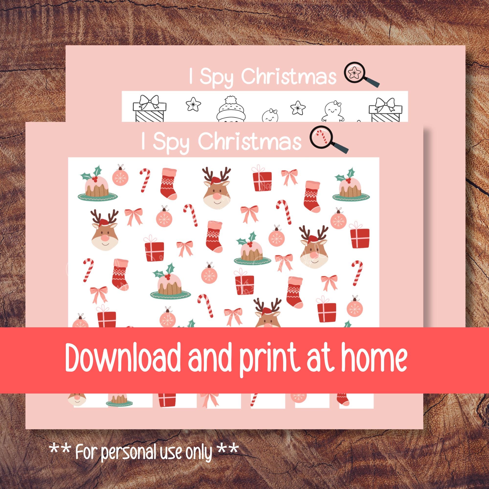Printable Christmas I Spy Games, Christmas I Spy Colouring, Christmas ...