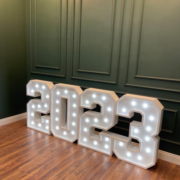 Light up Numbers - Etsy