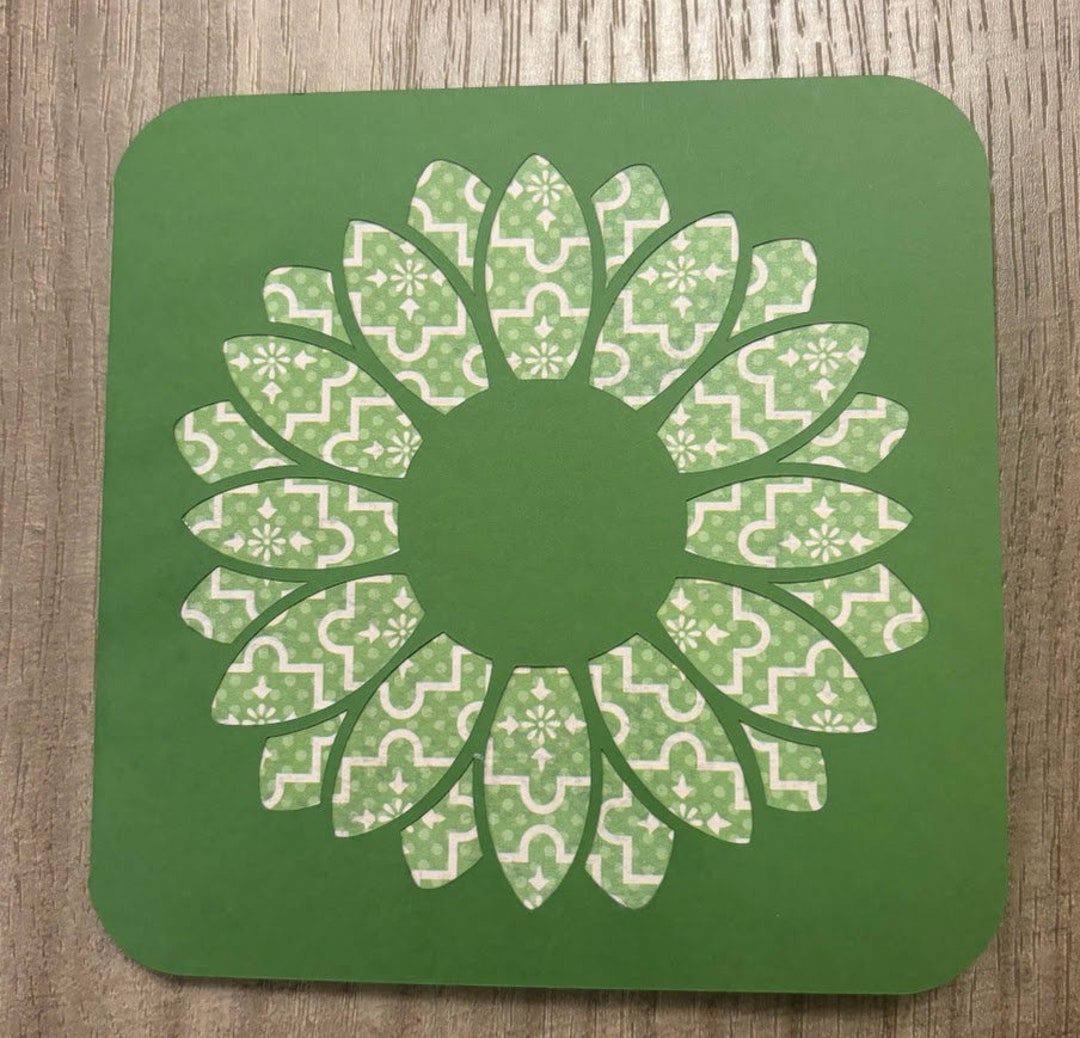 Sunflower Notecard SVG Cut File, Greeting Card With Envelope Included ...