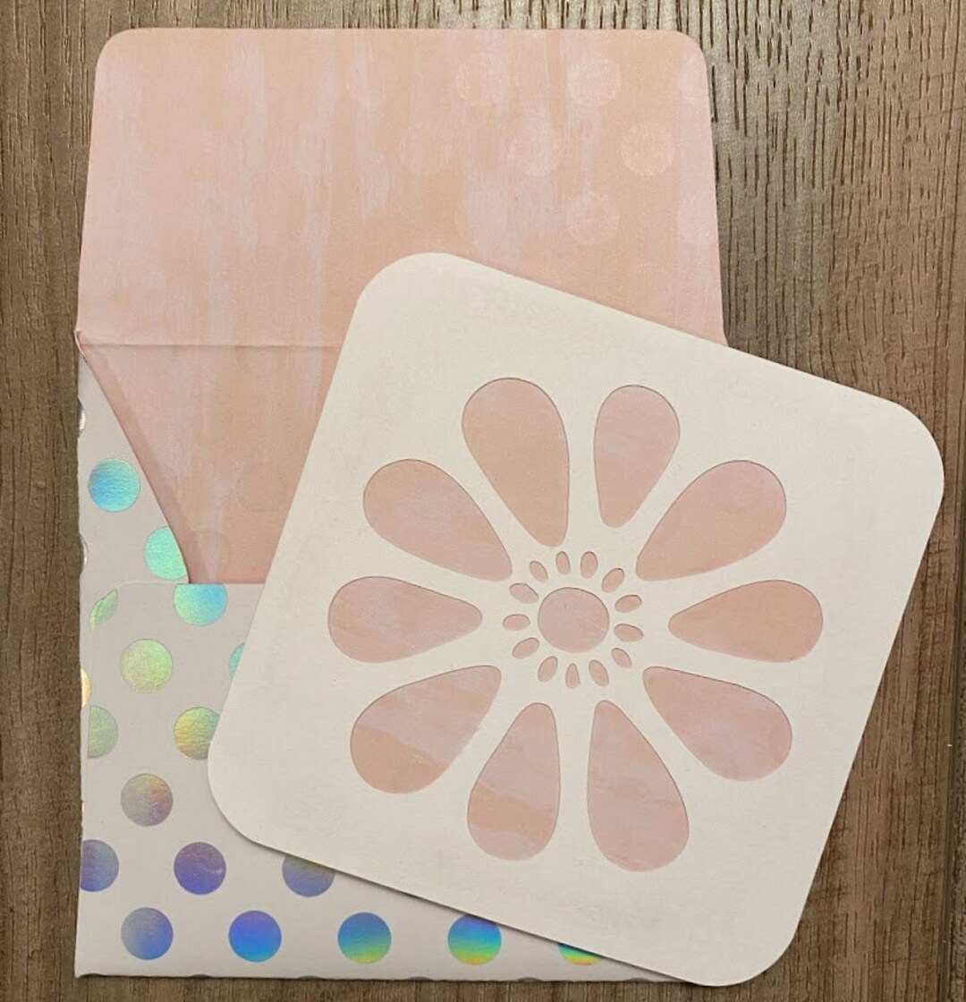 Flower Notecard SVG Cut File, Greeting Card With Envelope Included ...