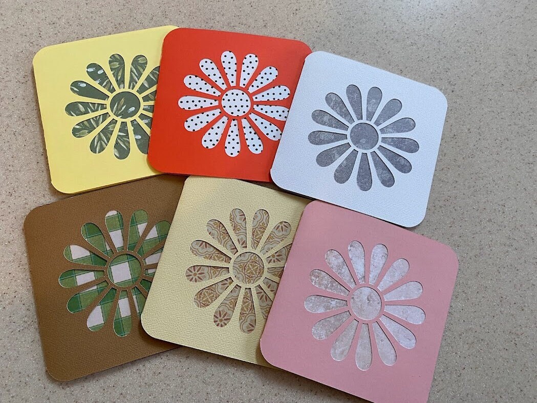 Flower Notecard SVG Cut File, Greeting Card With Envelope Included ...