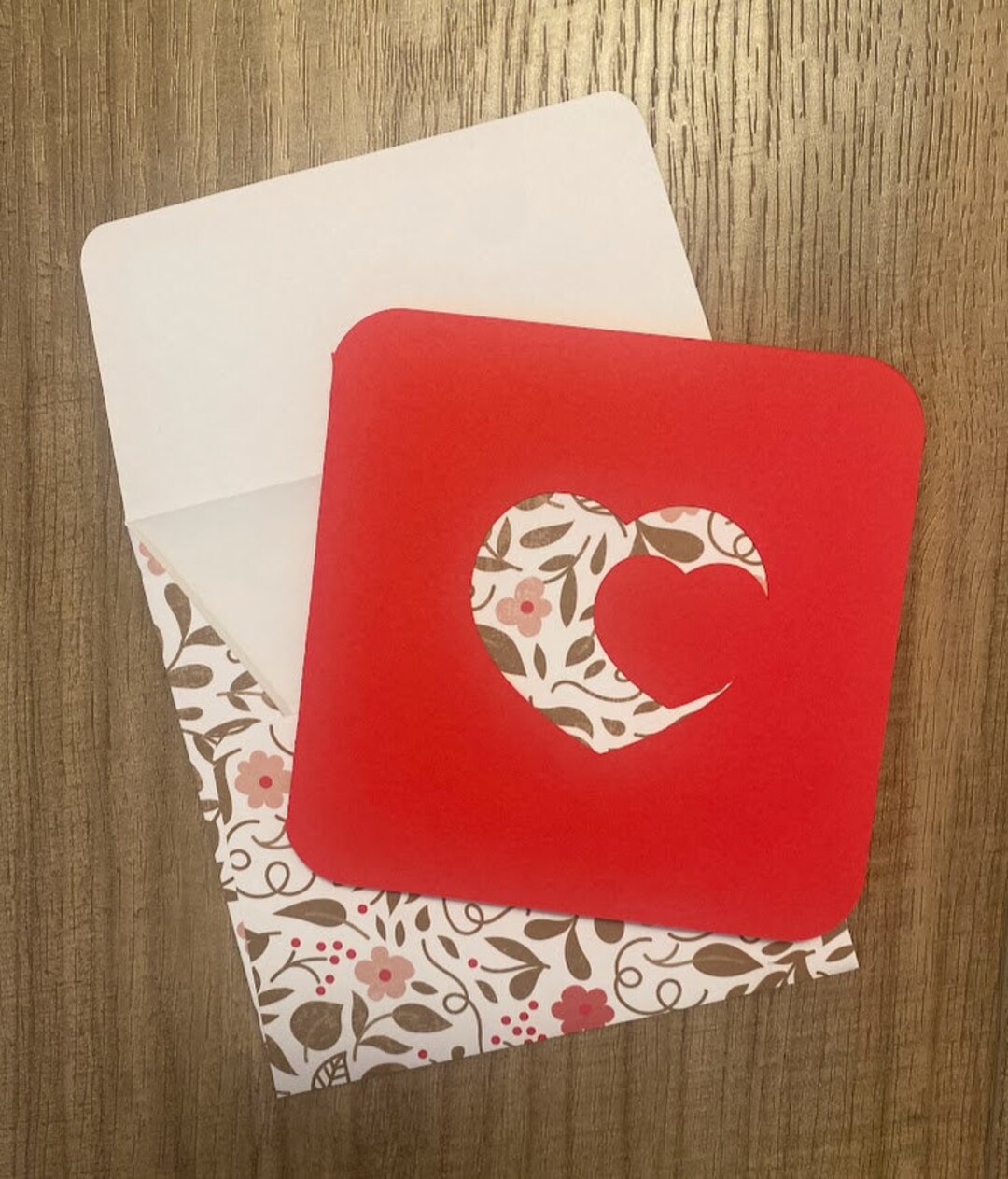 Heart in a Heart Notecard SVG Cut File, Greeting Card and Envelope ...