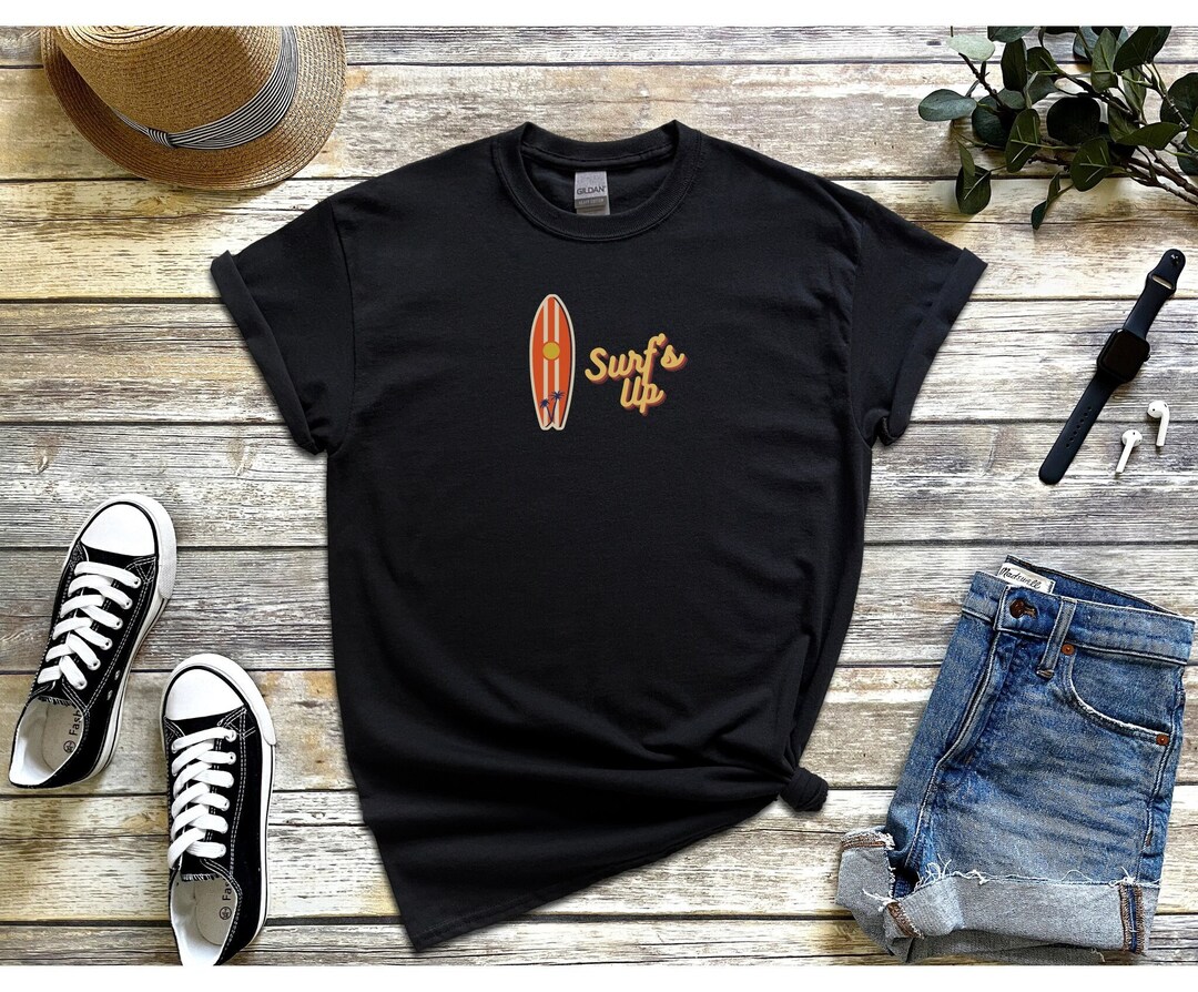 Summer Shirt, Surfs up Shirt, Beach Shirt, Surfing Shirt, Beach Tee ...