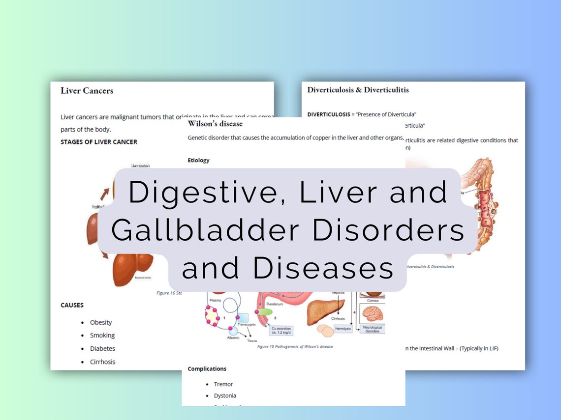 Digestive, Liver and Gallbladder Disorders and Diseases Medical School ...
