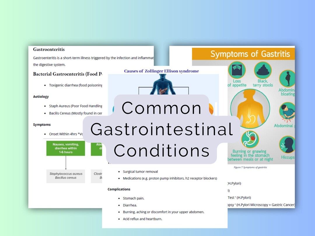 Common Gastrointestinal Conditions | Gastrointestinal System | Medical ...