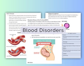 Blood Transfusion and Blood Groups Study Bundle |medical School Bundle ...