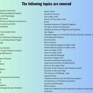 Musculoskeletal System Medical School Study Notes | Orthopedics ...