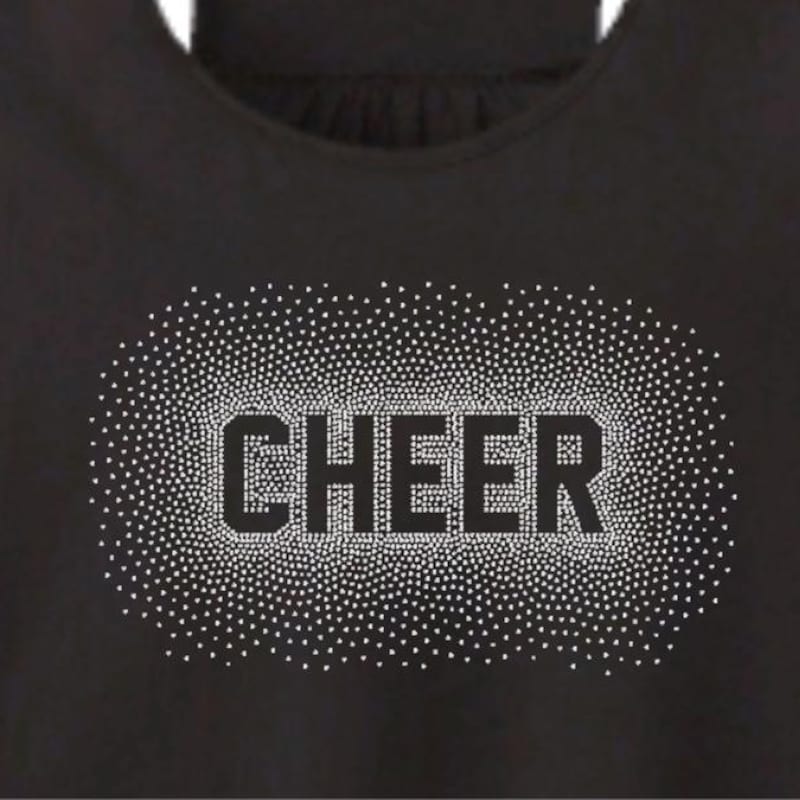 Cheer Rhinestone Tank Top - Etsy