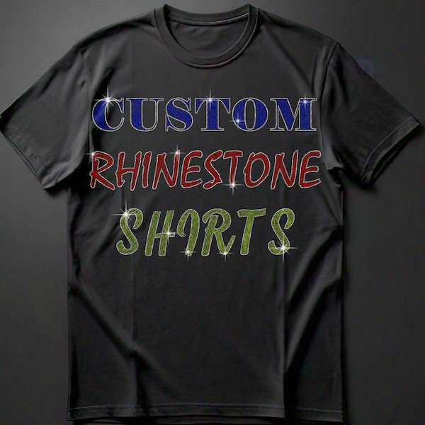 Rhinestone Tshirt Logos - Etsy