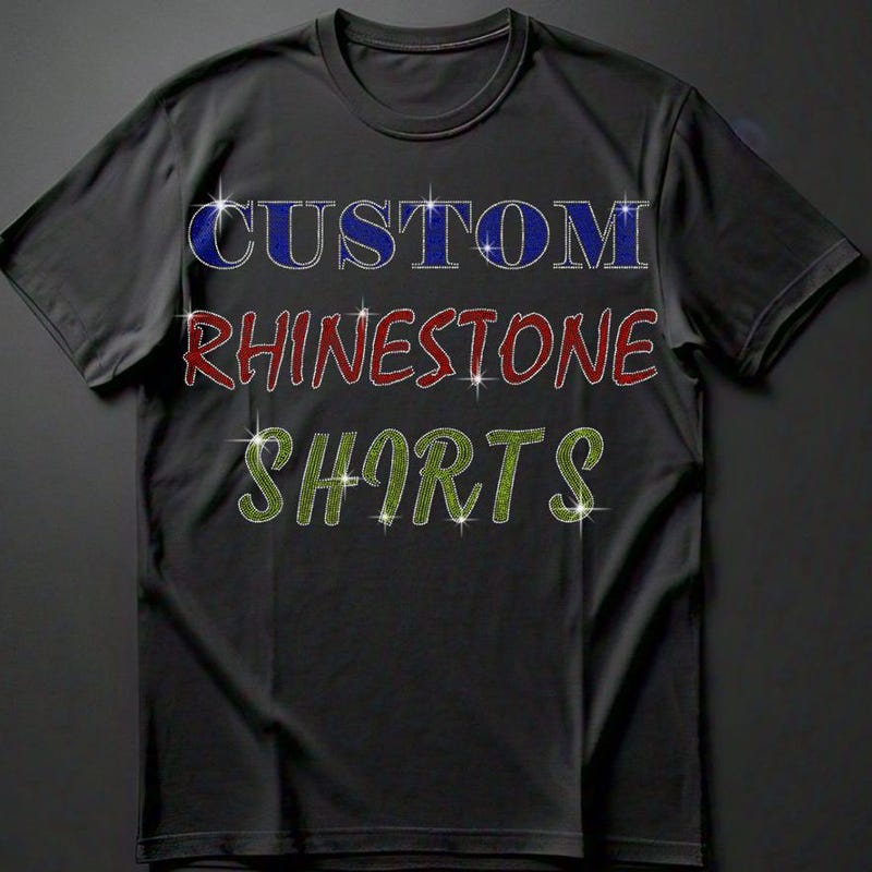 Custom Bedazzle T Shirt - Etsy