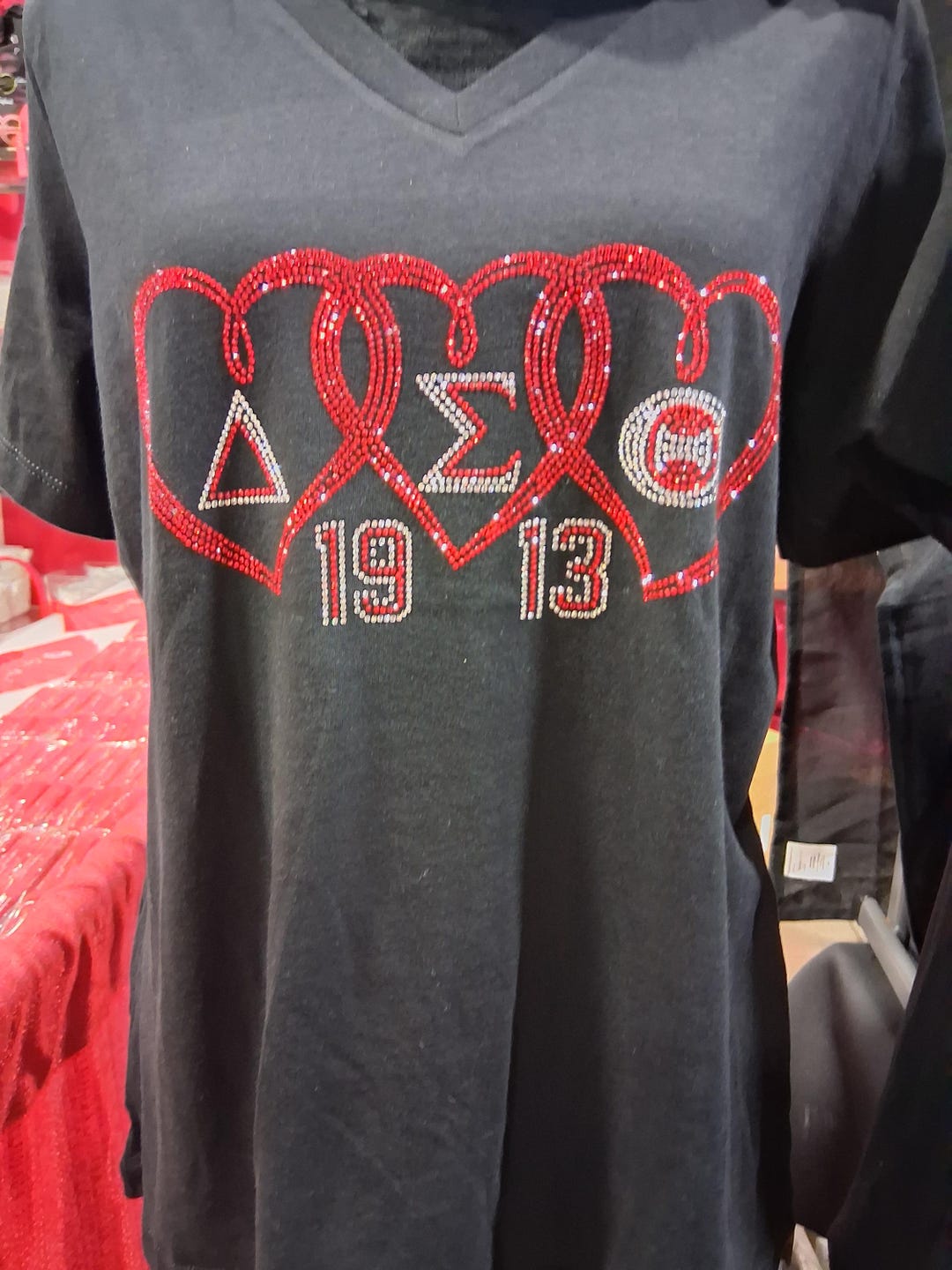 Delta Sigma Theta Rhinestone Shirt: DST Sorority Pride - Etsy