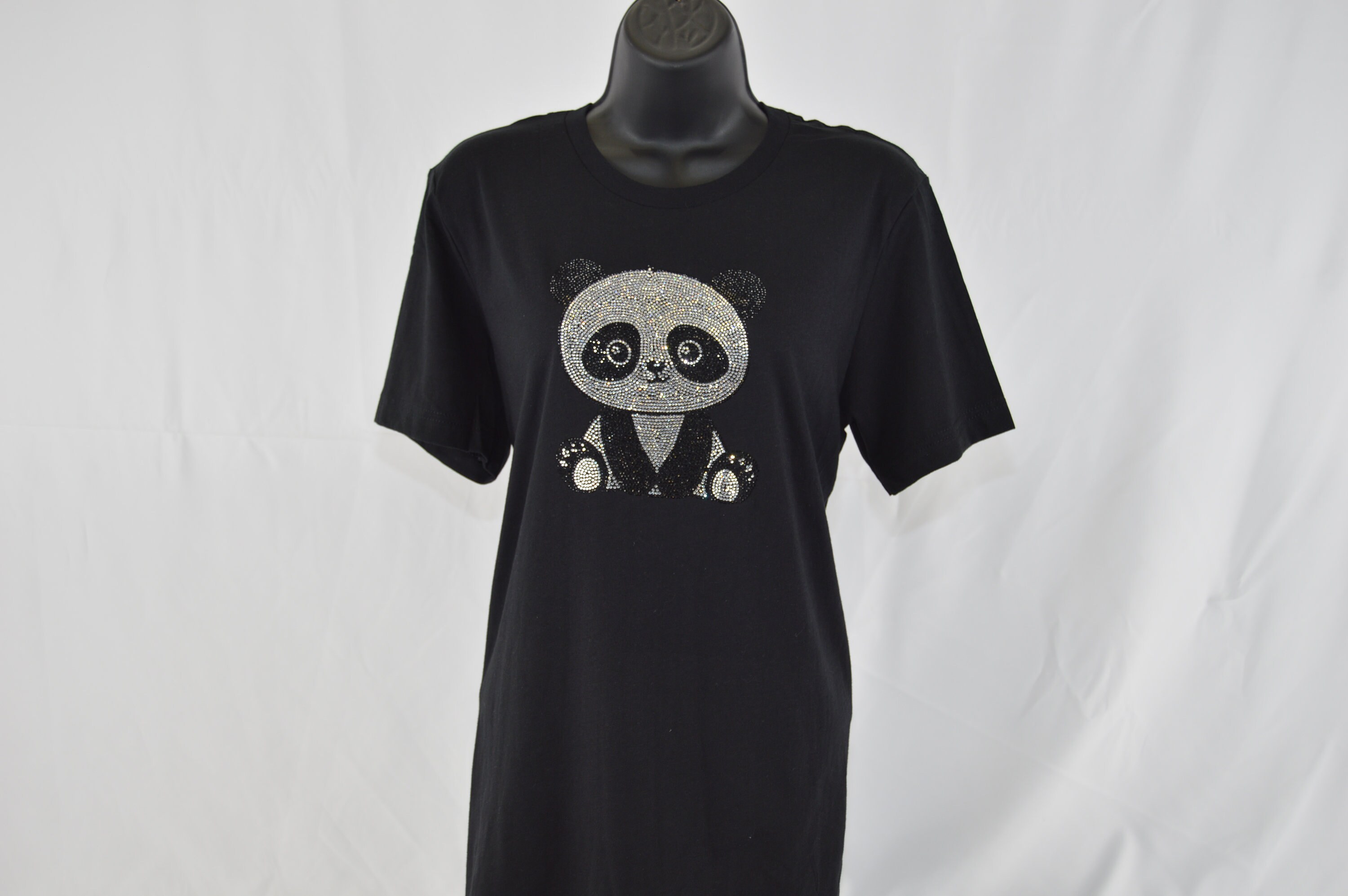 Panda Rhinestone Shirt Panda Lover Bling Sweatshirt - Etsy
