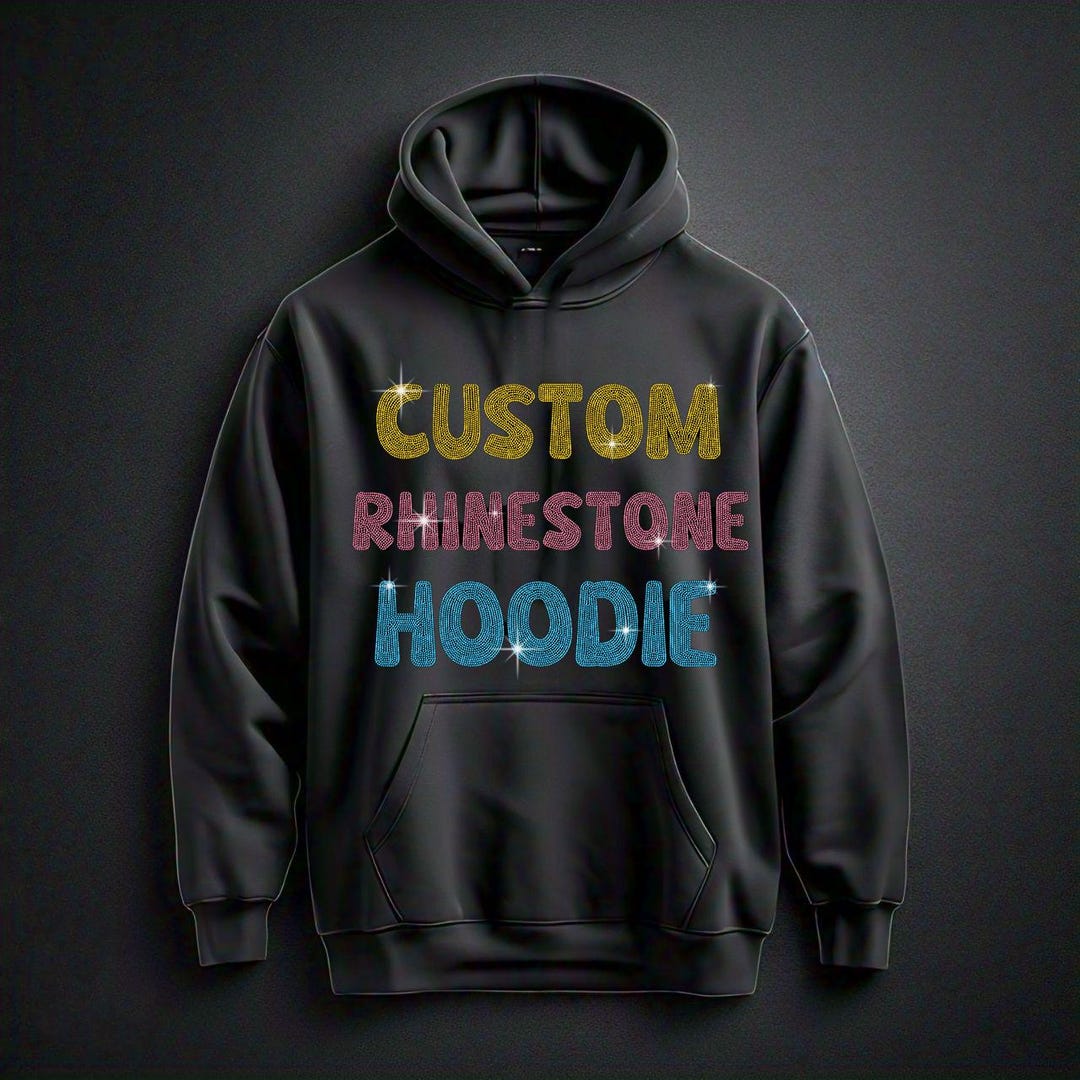 Custom Sweatshirt Personalized Bedazzled Gift Custom Hoodie Sweater ...