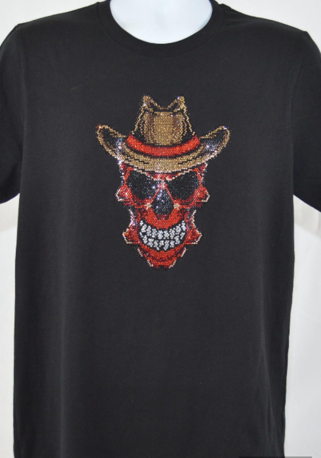 Cowboy Skull Rhinestone Shirt Western Skeleton Graphic Shirt Cowboy Shirt for Men - Etsy