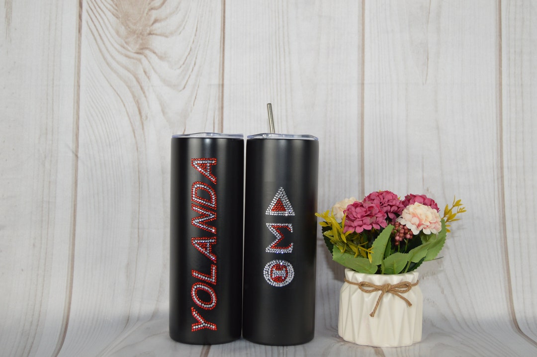 Delta Sigma Theta Sorority(dst) Rhinestone Tumbler, Delta Sigma Theta ...