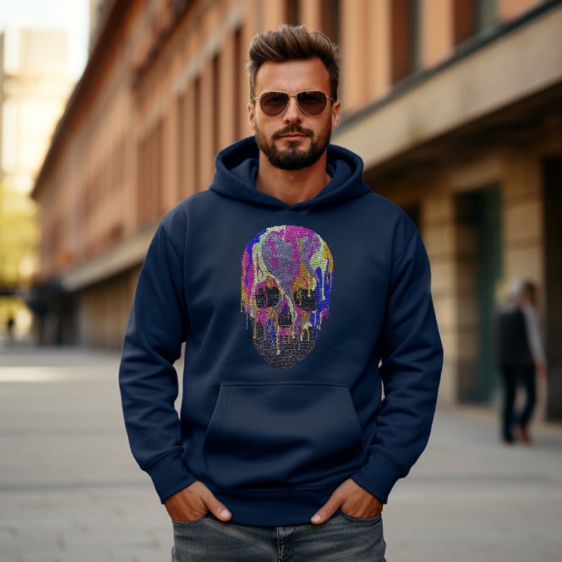 Rhinestone Skeleton Hoodies - Etsy