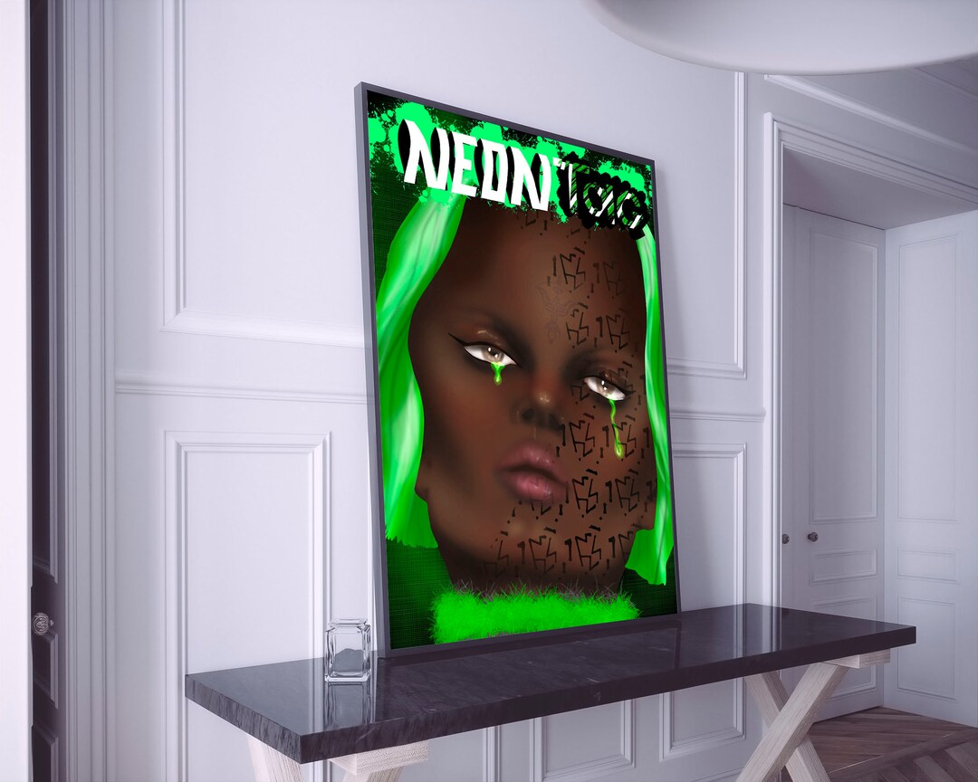 Poster - Cover Gurl - Neon - Poster Style Magazine Cover - Fashion ...