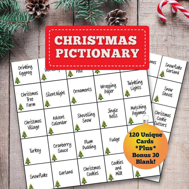 Christmas Pictionary - Etsy