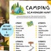 Camping Scavenger Hunt Game, Treasure Hunt Camping Activities for Kids ...