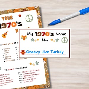 1970s Trivia Game Bundle: Retro Party Games (printable PDF Download) - Etsy