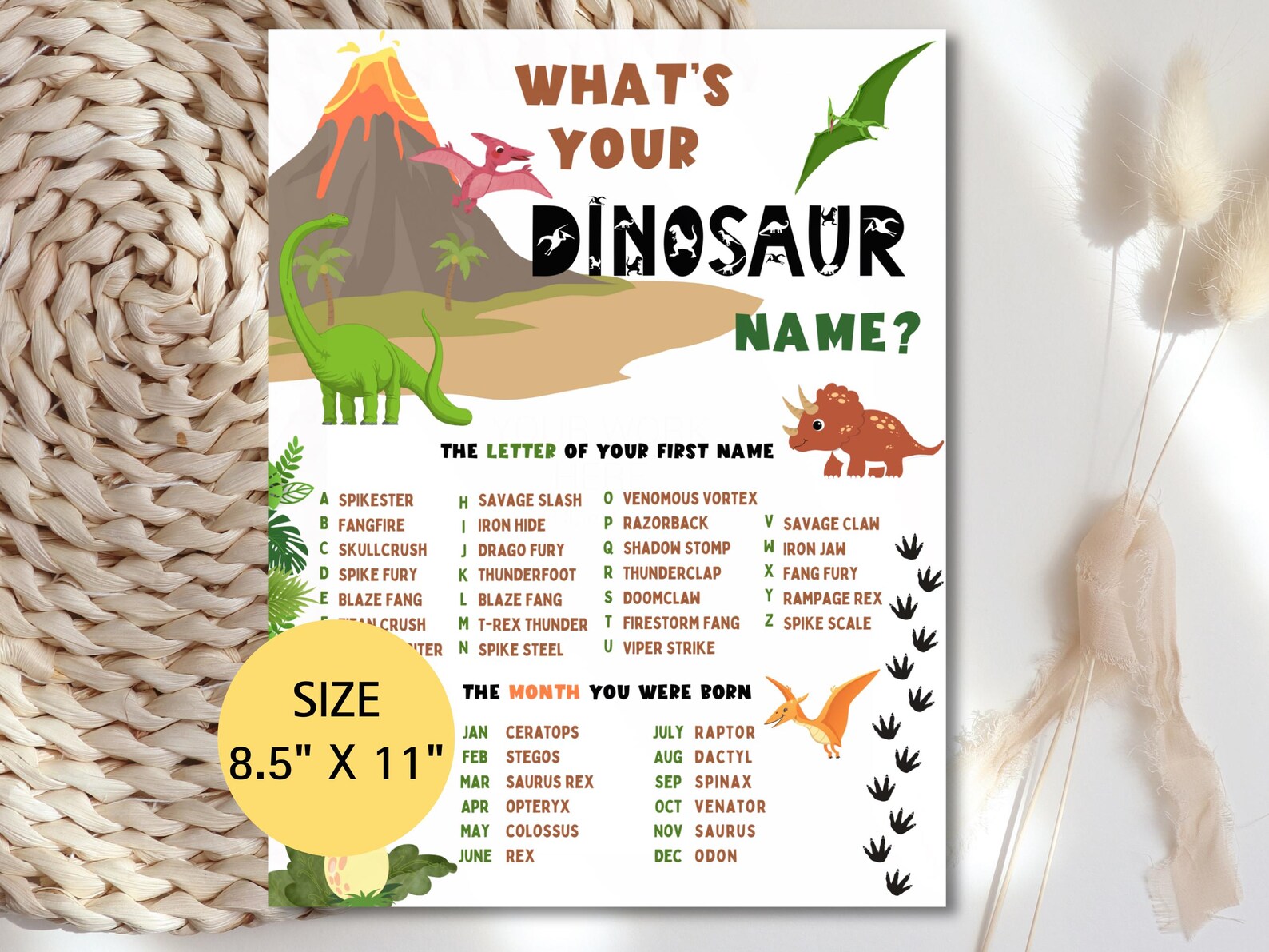 Dinosaur Birthday Game, Dinosaur Birthday Party, Dinosaur Party Decor ...