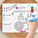 Birthday Coloring Activity Sheet, Kids Party Activity Page (PDF) - Etsy