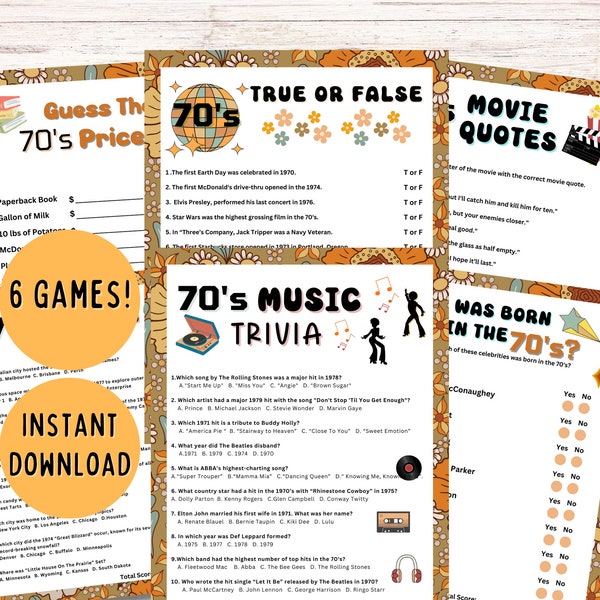 70s Games - Etsy